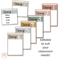 Simple Boho Reading Groups Organizers | Editable Neutral Guided Readin