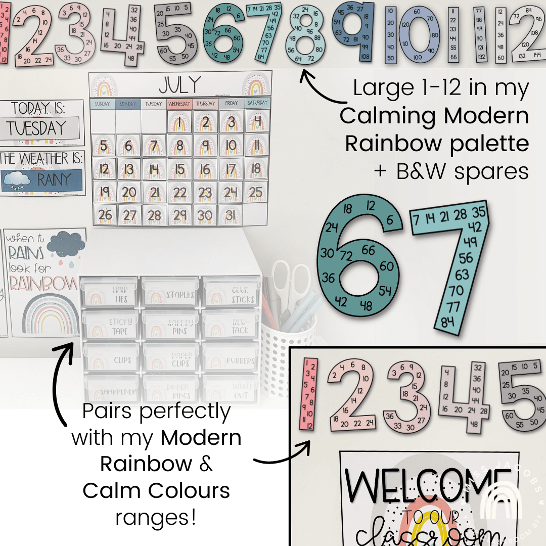 Modern Rainbow Theme - Miss Jacobs Little Learners