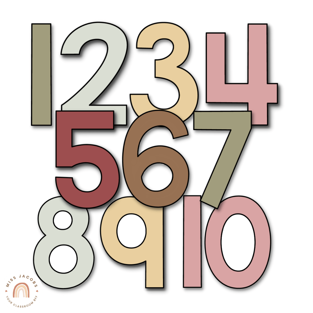 Skip Counting Large Number Display - Australiana Theme - MJLL