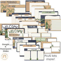 Google Morning Slides & PowerPoint Templates - Boho Plants Theme – Miss ...