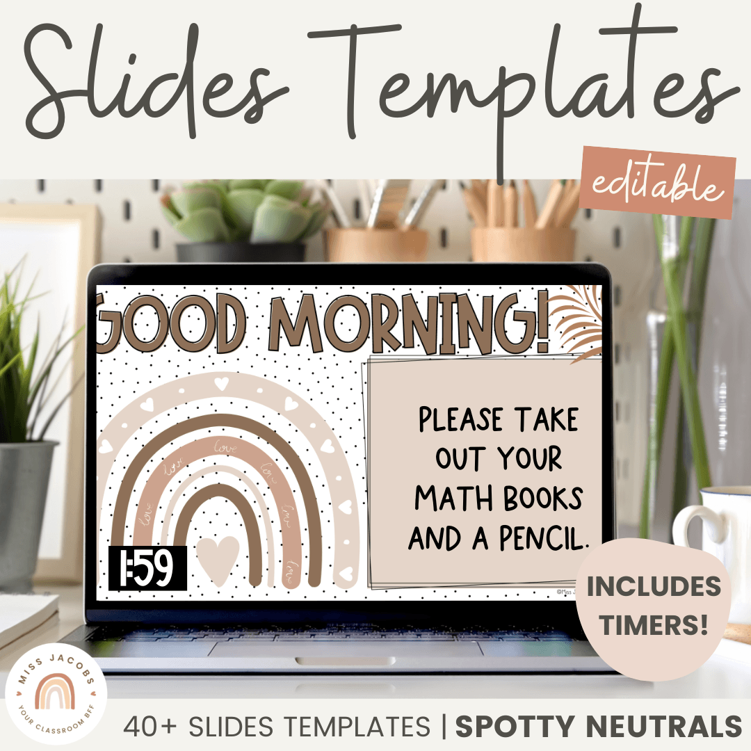 Google Morning Slides & PowerPoint Templates - Spotty Neutrals