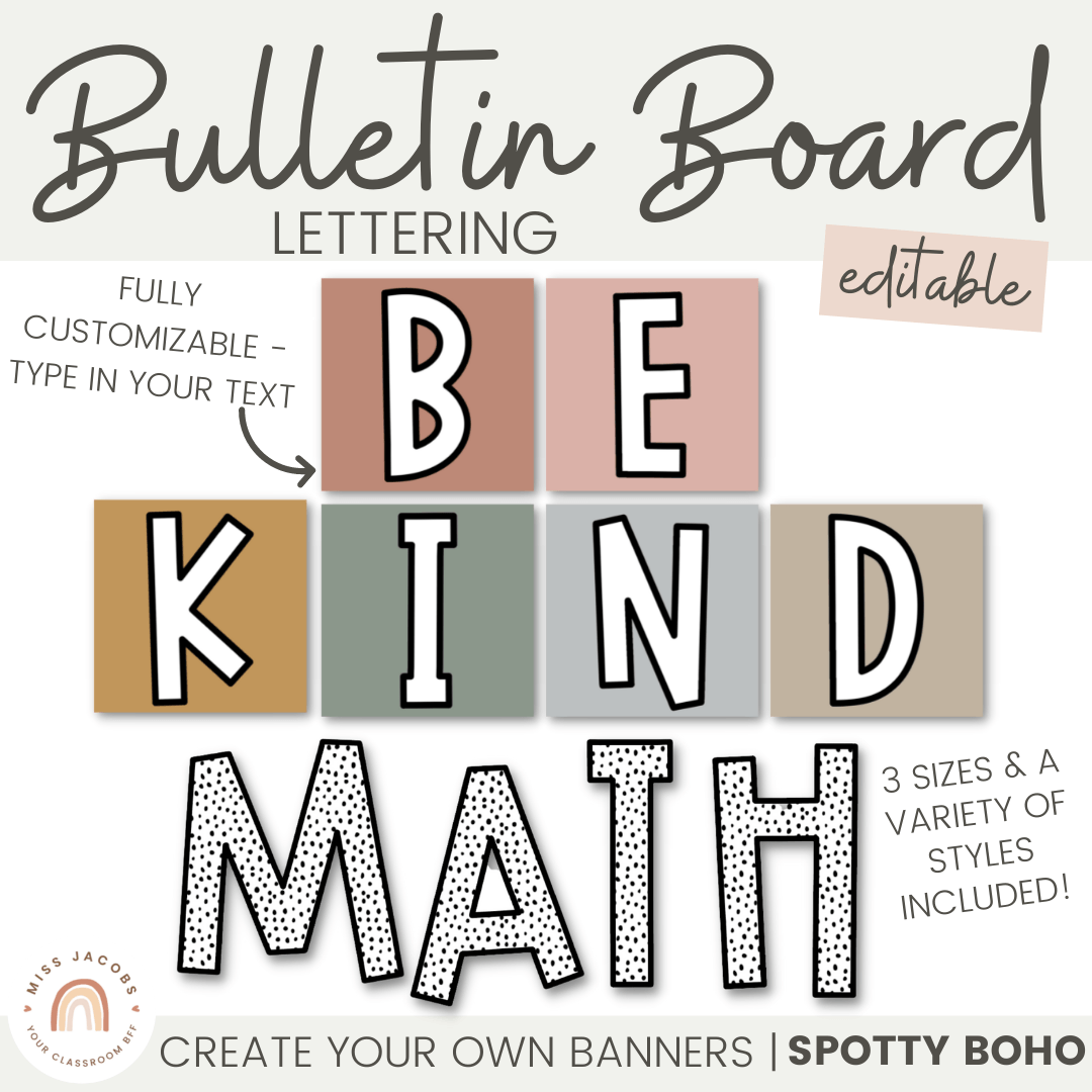 Bunting & Lettering Packs - Miss Jacobs Little Learners