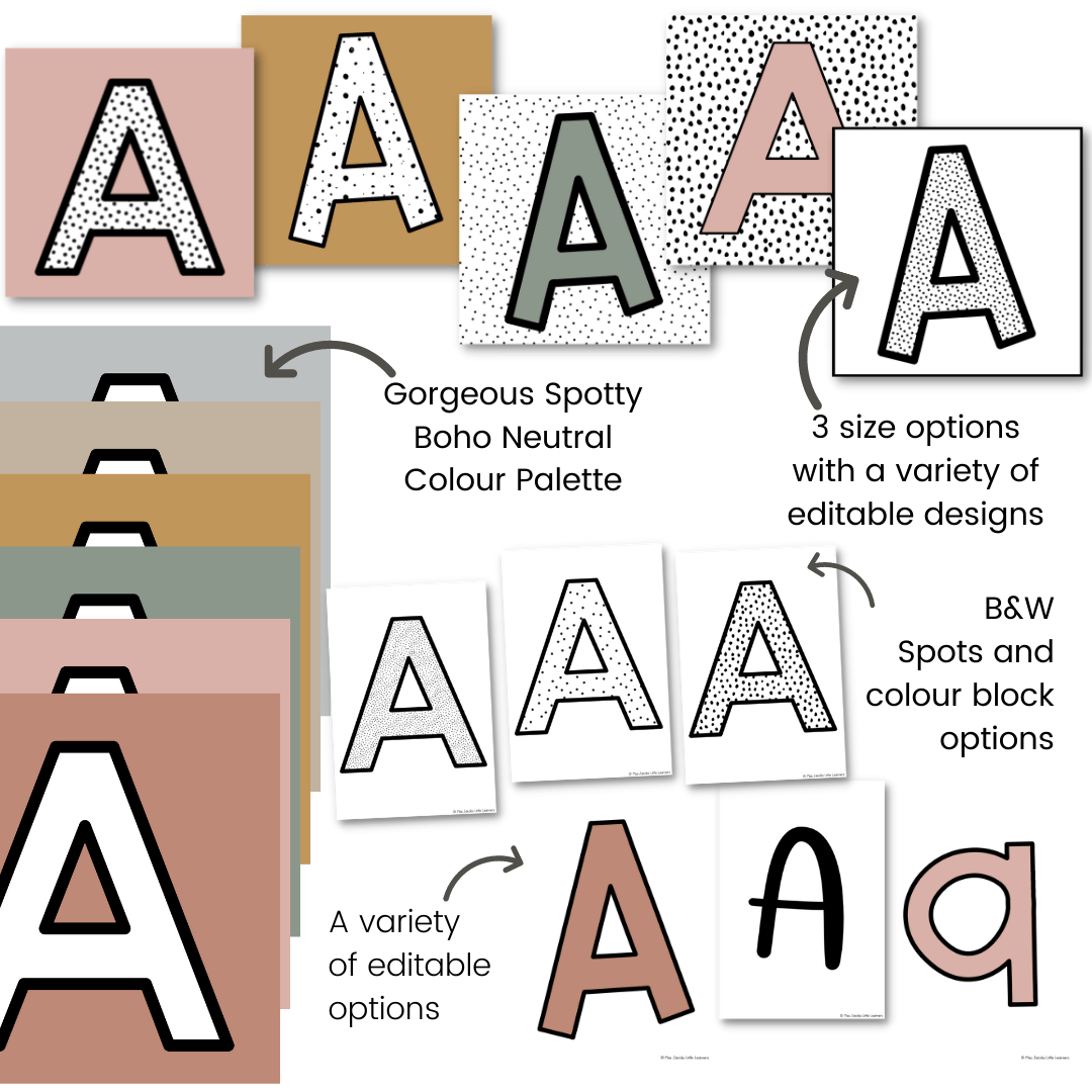 Bunting & Lettering Packs - Miss Jacobs Little Learners