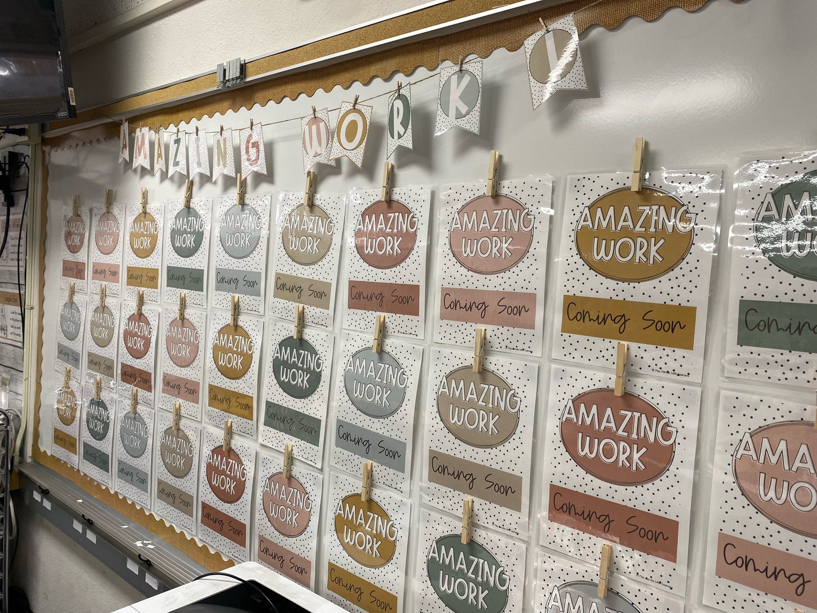 Spotty Boho Classroom Decor - Boho Neutrals Theme - Miss Jacobs
