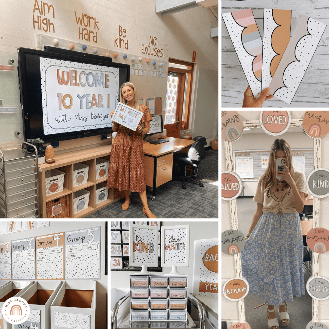 Spotty Boho Classroom Theme - Miss Jacobs Little Learners - Miss Jacobs ...