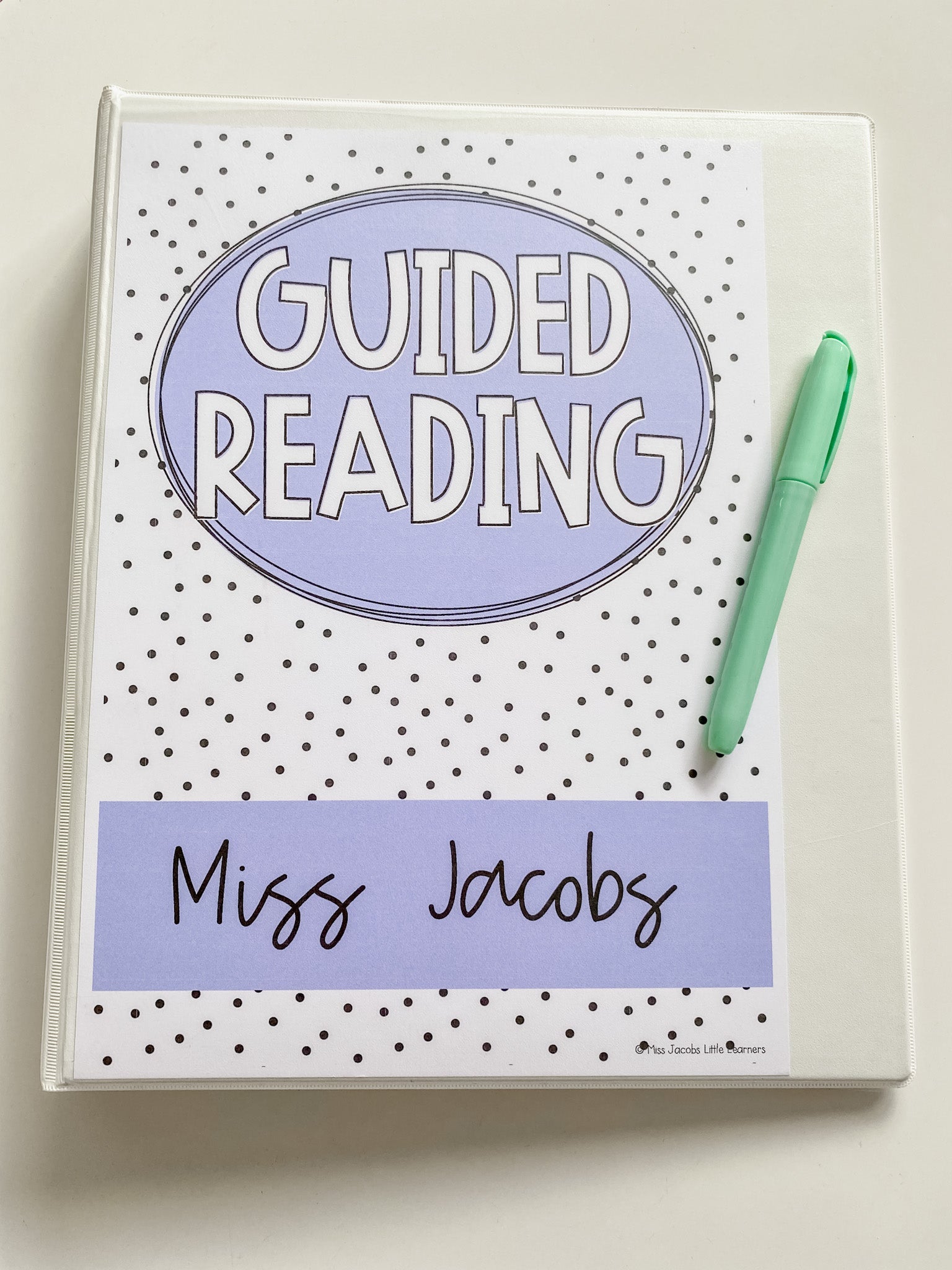 Binder Covers and Spine Labels - Spotty Bright Theme - MJLL - Default Title