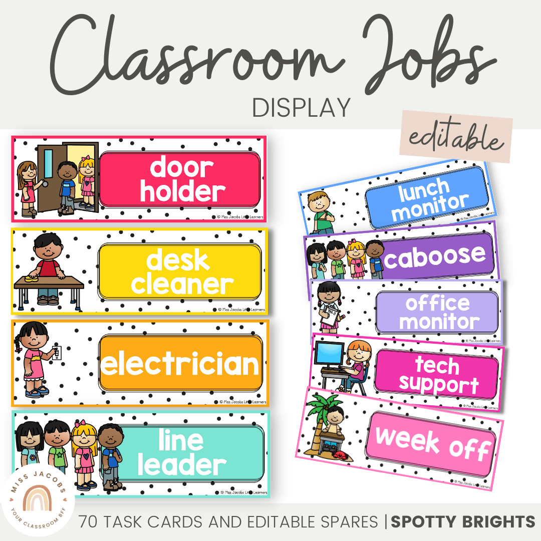 Classroom Jobs for Students - Miss Jacobs Little Learners - Miss Jacobs ...