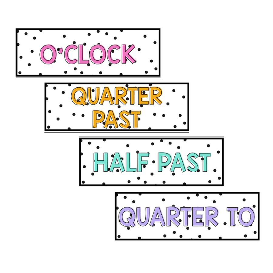 Clock Labels - Miss Jacobs – Miss Jacobs Little Learners