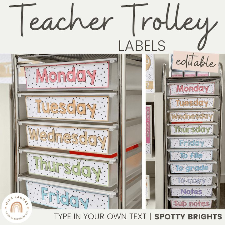Trolley Labels - Miss Jacobs Little Learners