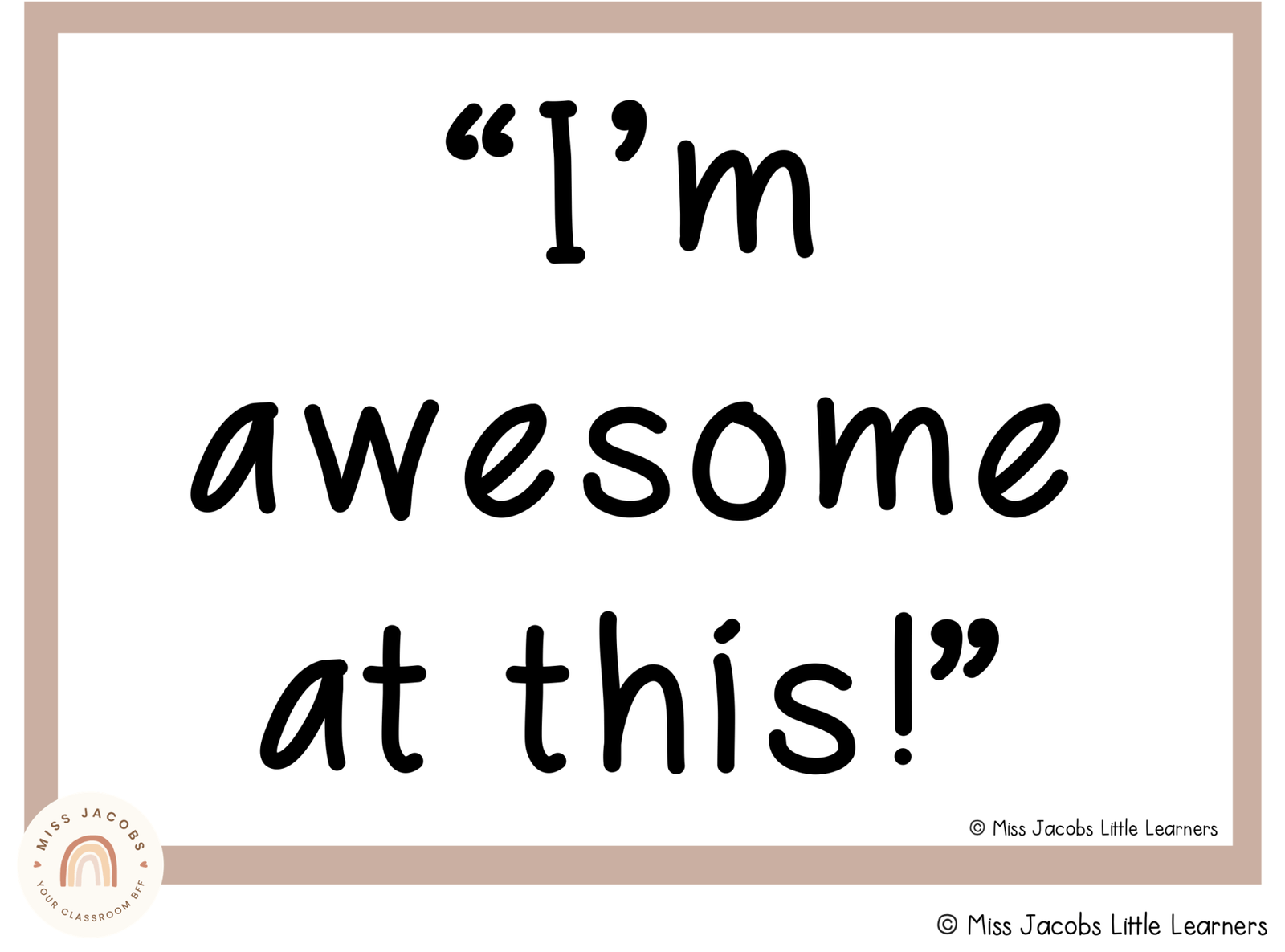 Spotty Neutrals Themed Growth Mindset Posters | Neutral Ombre Color Pa ...