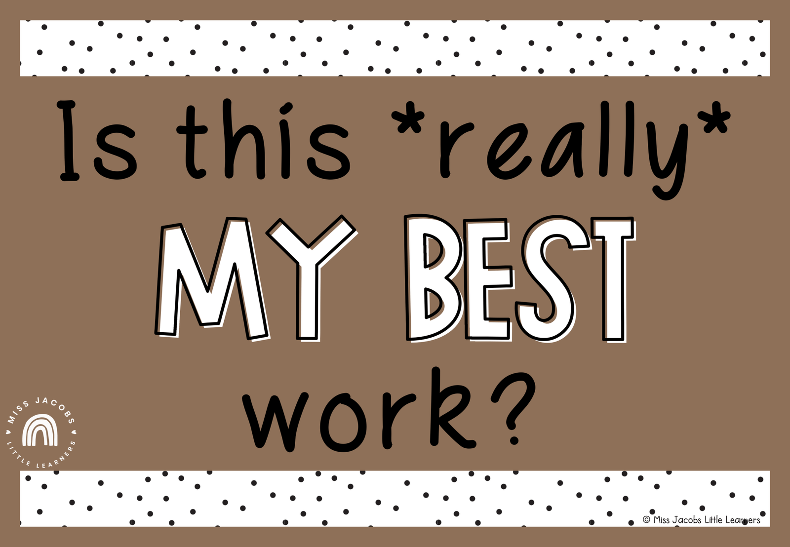 Spotty Neutrals Themed Growth Mindset Posters | Neutral Ombre Color Pa ...