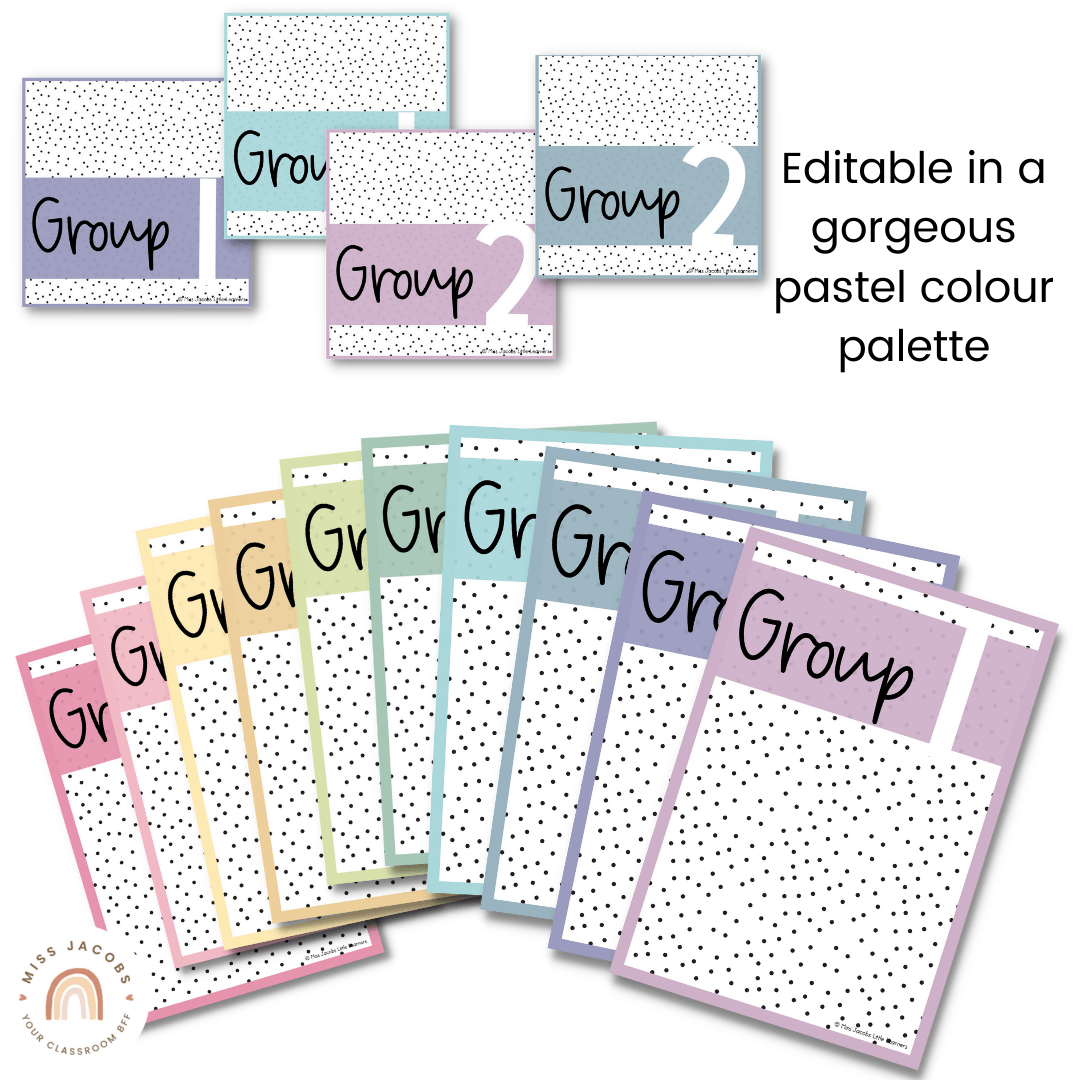 Spotty Pastels Classroom Theme - Miss Jacobs Little Learners