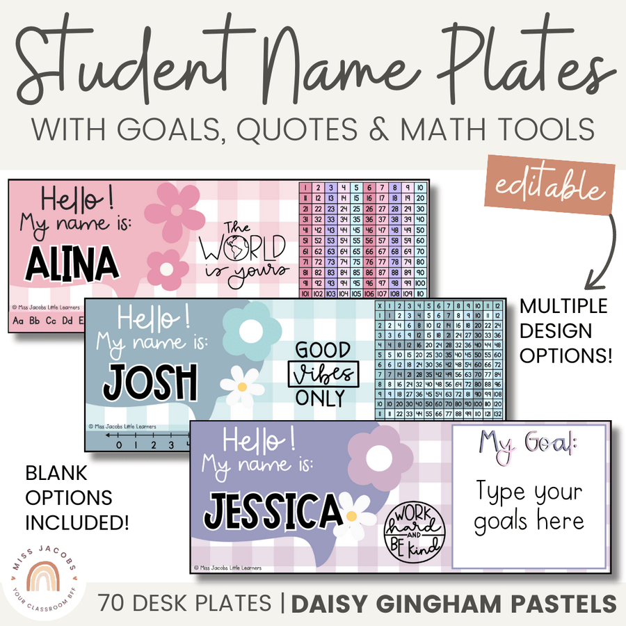 Student Name Tags Page 3 - Miss Jacobs Little Learners