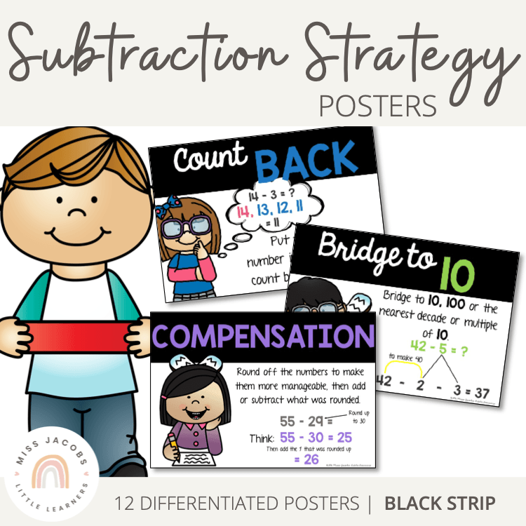 Subtraction Strategy Posters