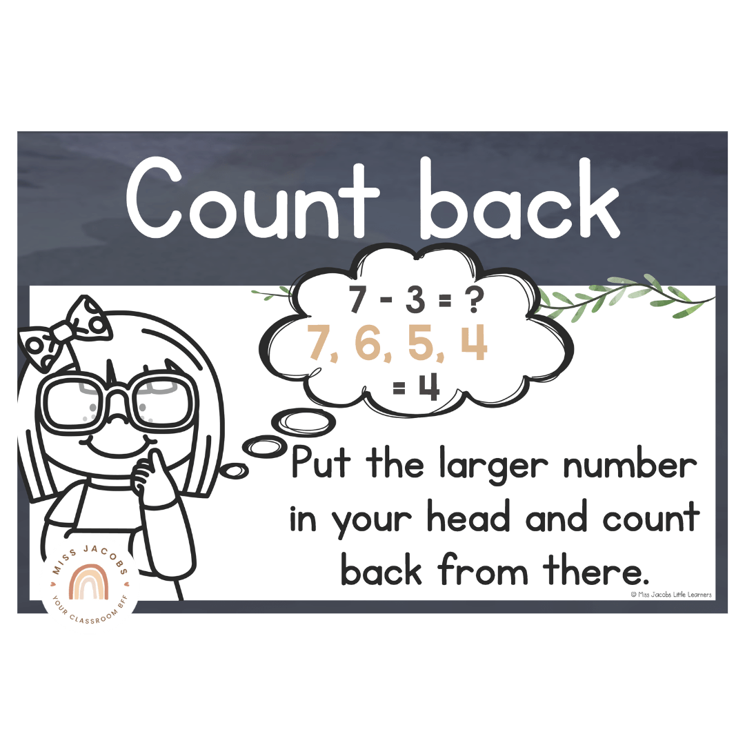 Subtraction Strategies Posters - Boho Plants Decor