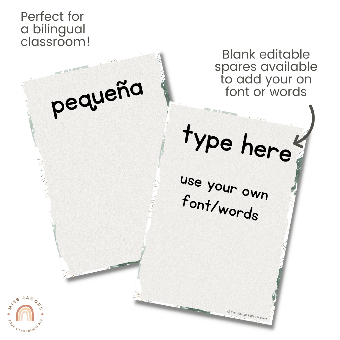 Synonym Posters | Modern Jungle English Classroom Decor