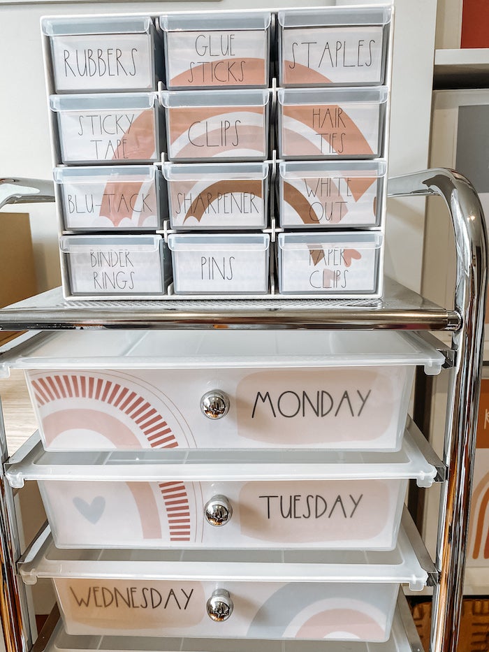 Teacher Toolbox Labels | Earthy Rainbow Theme