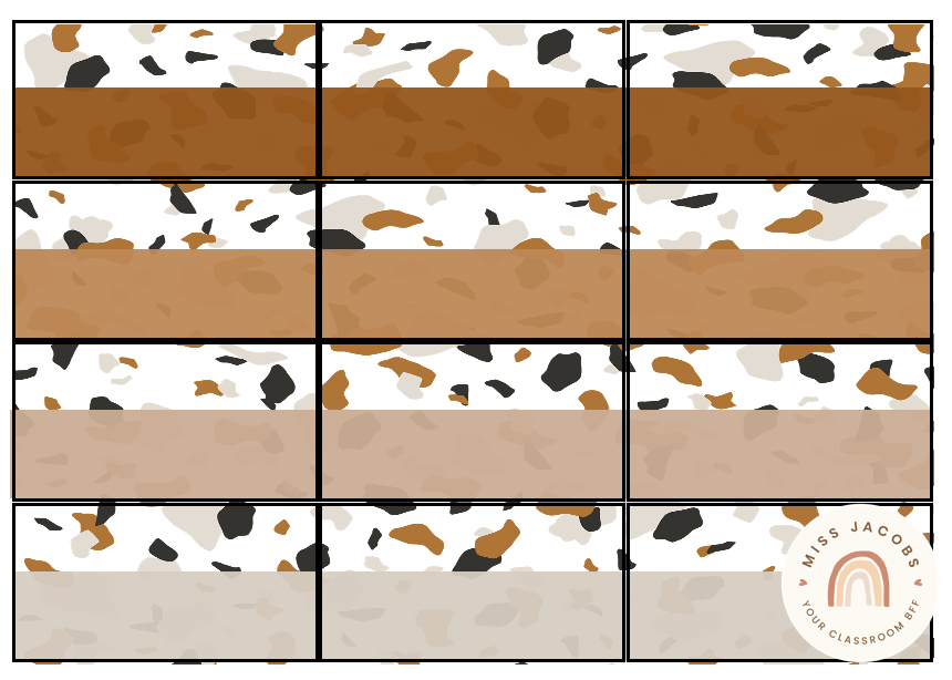 Teacher Toolbox Labels - Modern Jungle Classroom Decor