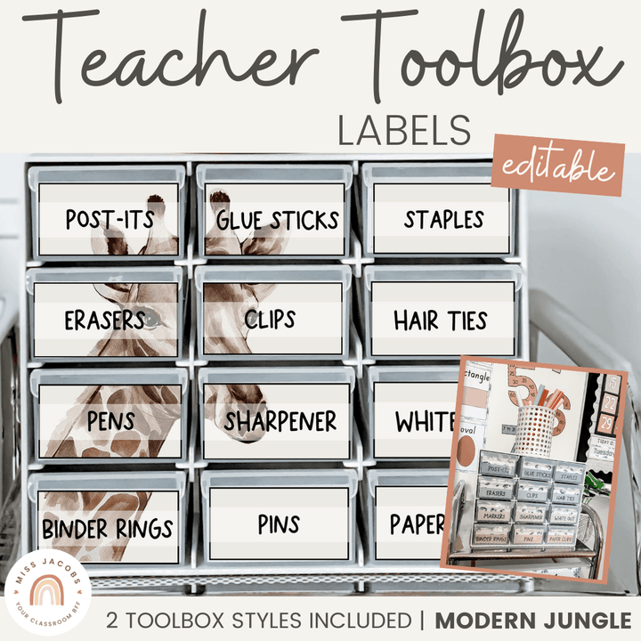 Teacher Toolbox Labels Page 2 - Miss Jacobs Little Learners