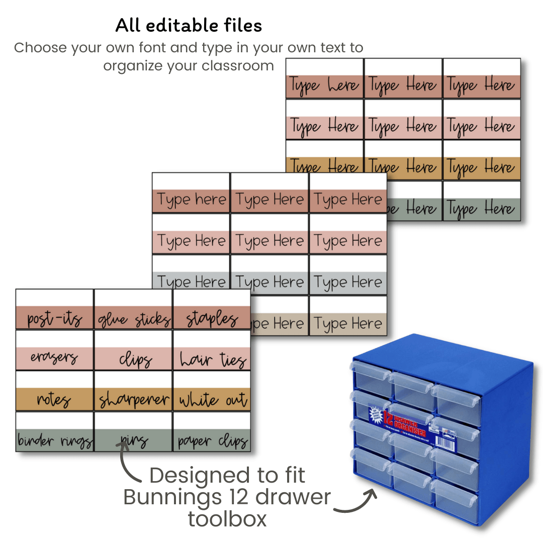 Teacher Toolbox Labels | SIMPLE BOHO