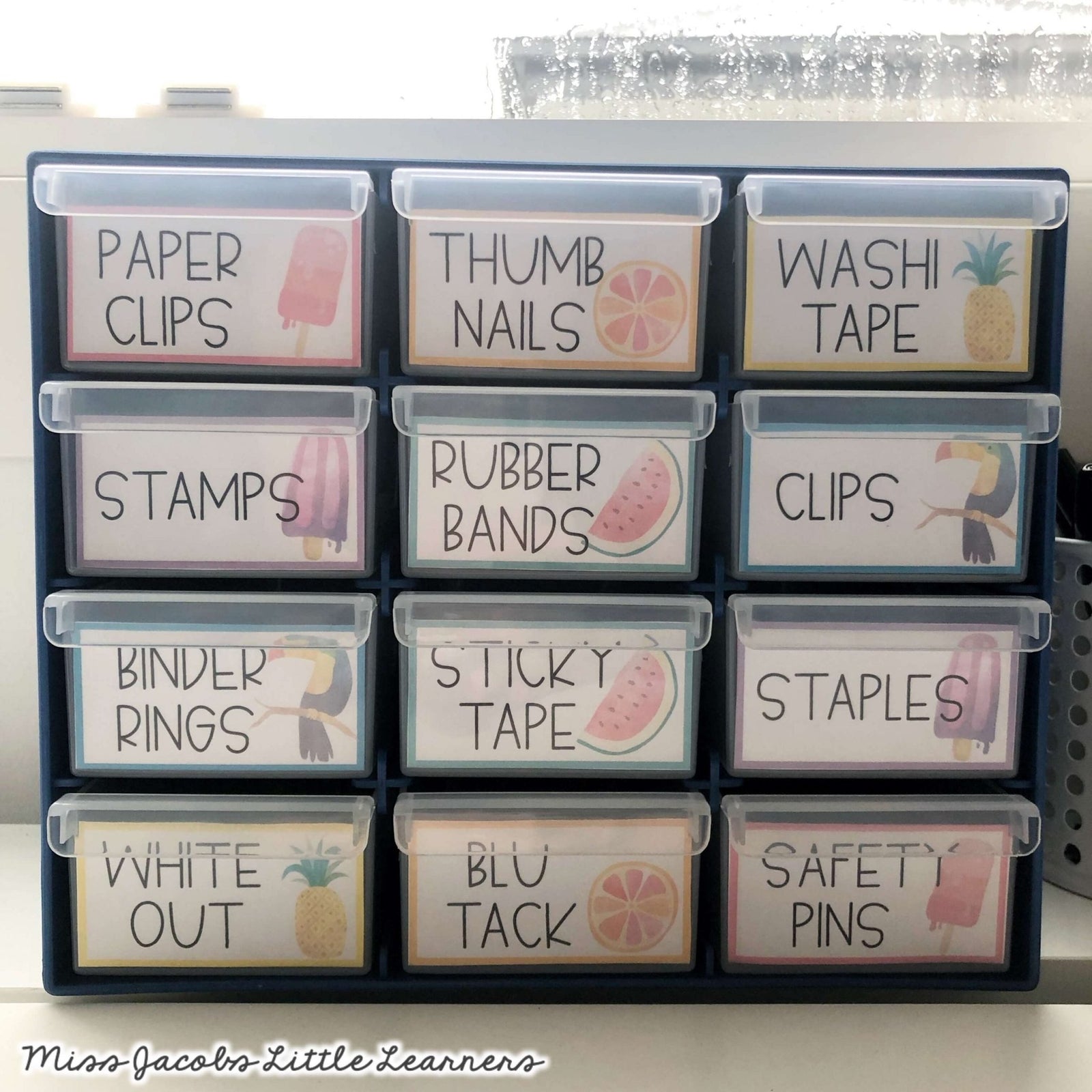 Teacher Toolbox Labels | Tropical Decor