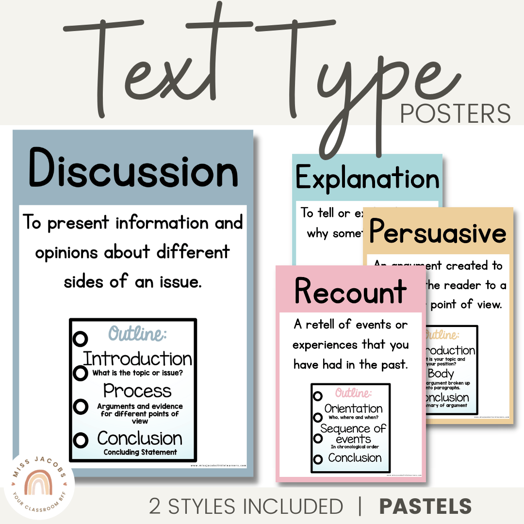 Text Types - Miss Jacobs Little Learners