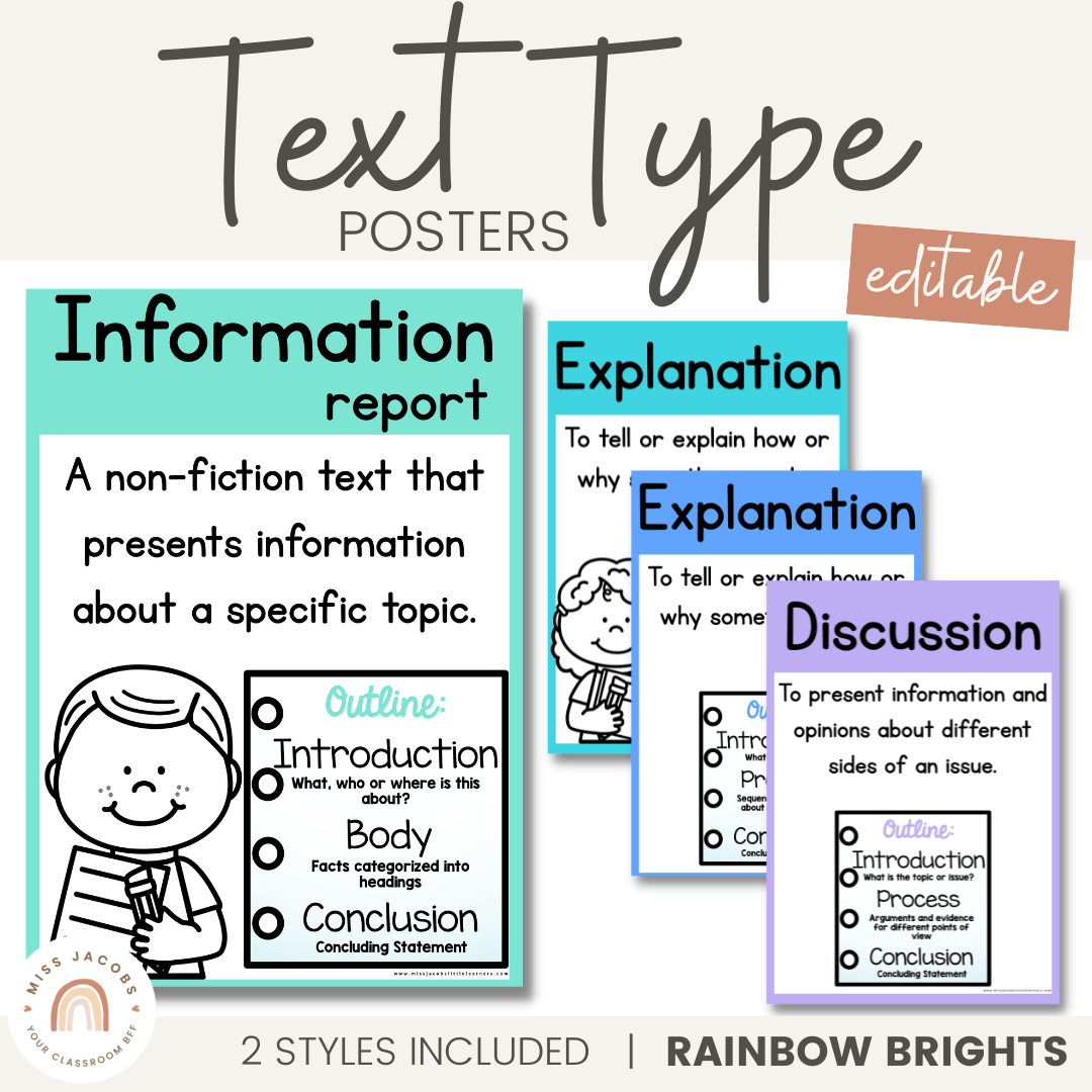 Text Types - Miss Jacobs Little Learners