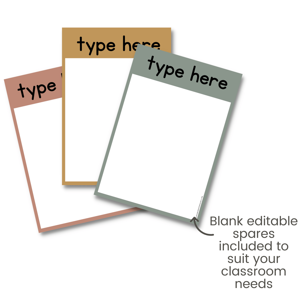 Times Table Chart - Boho Neutrals Classroom Theme - Miss Jacobs