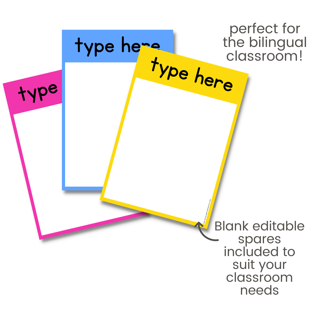 Times Table Chart - Bright Theme - Miss Jacobs