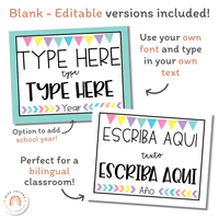 First Day of School Signs | Tropical Theme