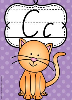 VIC Font Alphabet Posters | Polka Dot – Miss Jacobs Little Learners