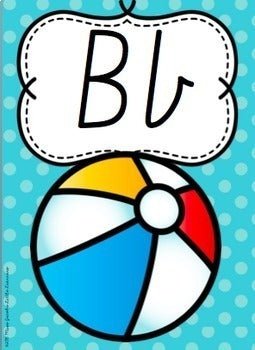 VIC Font Alphabet Posters | Polka Dot