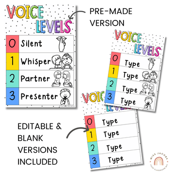 Voice Level Display - Miss Jacobs Little Learners - Miss Jacobs Little ...