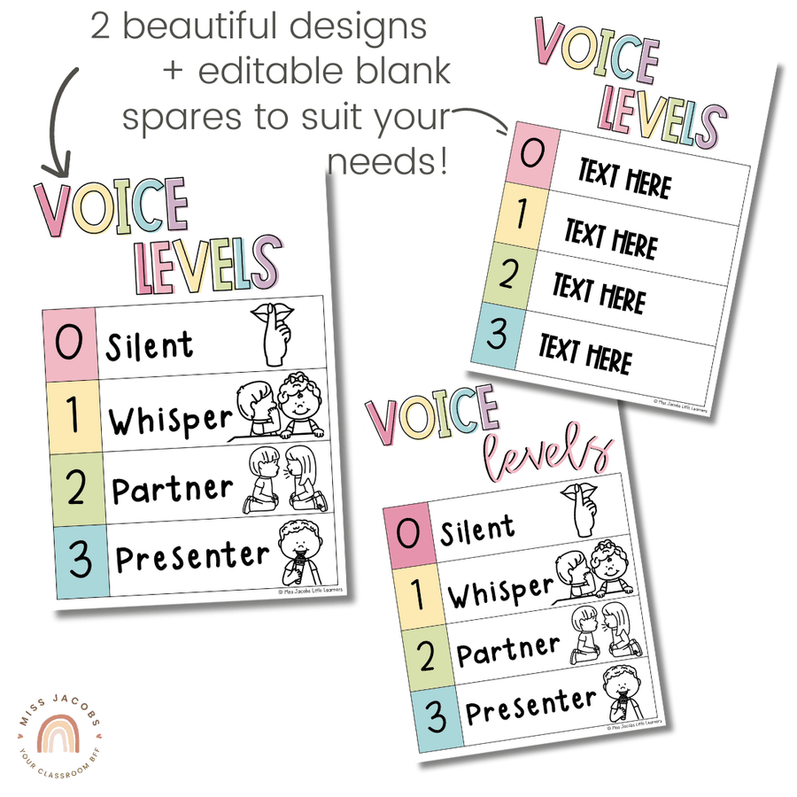 Voice Level Display - Miss Jacobs Little Learners - Miss Jacobs Little ...