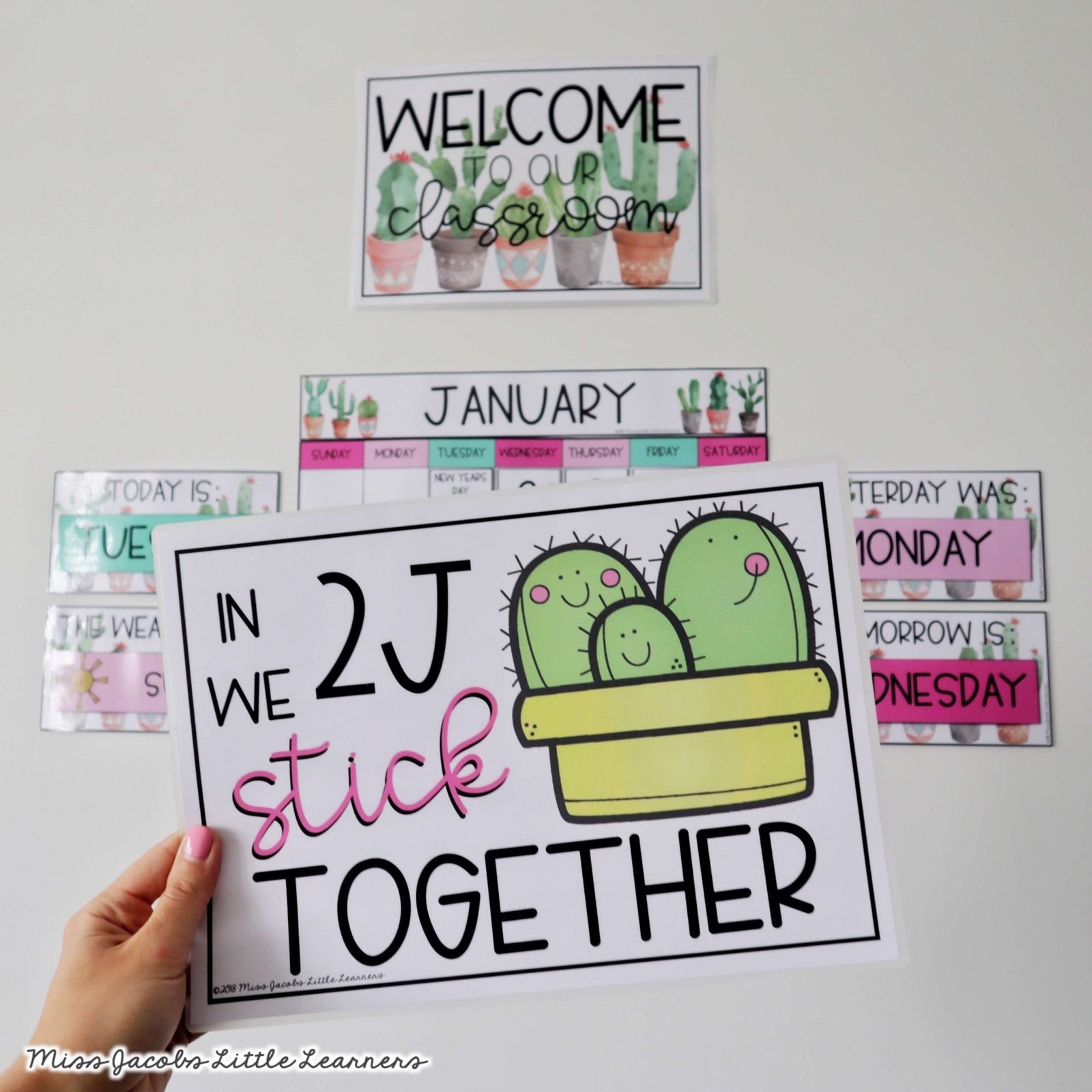 Welcome Sign | Classroom Decor | Cactus Theme