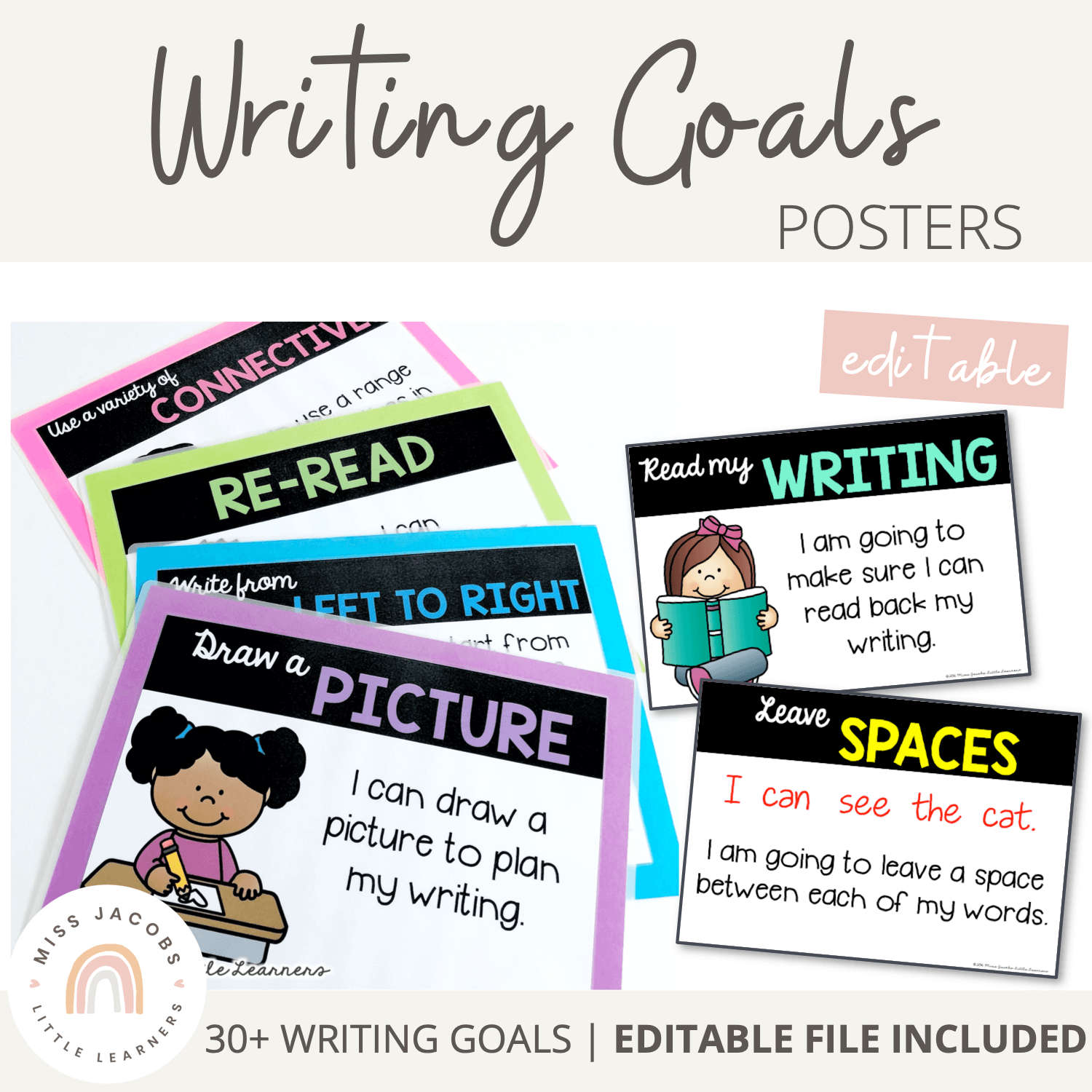 Student Student Goal Setting Template - Miss Jacobs Little Learners ...