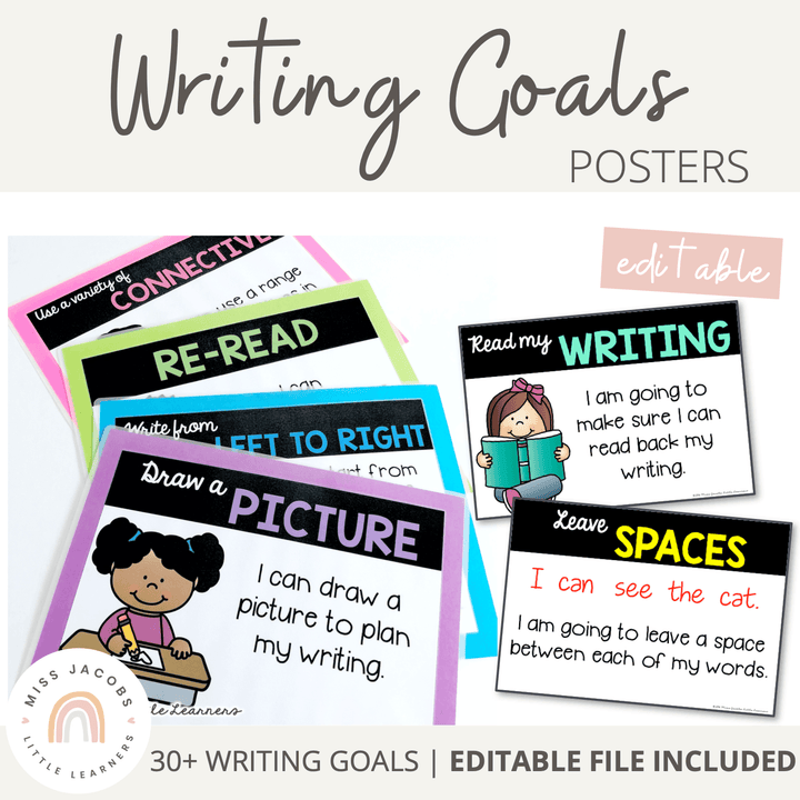Student Student Goal Setting Template - Miss Jacobs Little Learners ...